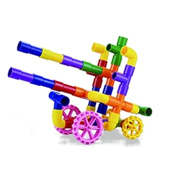 Tube Racer-Pipes & Wheels- Colorful Building Toys- Fun- Educational ...