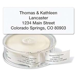 Amazon.com : Clear Rolled Personalized Return Address Labels with ...