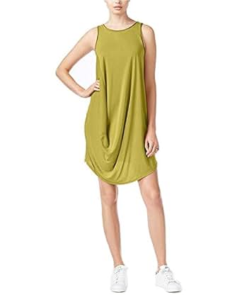 Amazon.com: Rachel Rachel Roy Women's Sleeveless Draped-Front Dress ...