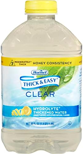 سعر Thick & Easy Hydrolyte Thickened Water 46 oz. Bottle Lemon Flavor ...
