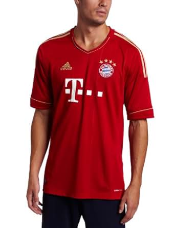 Amazon.com : FC Bayern Munich Home Authentic Soccer Jersey, Small, Red ...