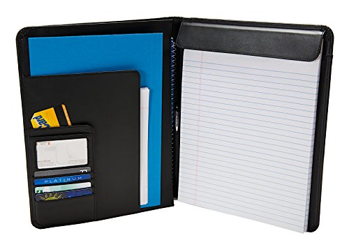 Case-it Executive Leatherette Padfolio with Letter Size Writing Pad ...