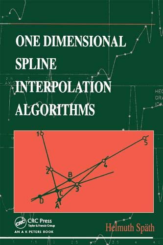 One Dimensional Spline Interpolation Algorithms Späth Helmuth 9781568810164 Books