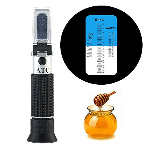 Honey Refractometer with ATC, Hobein Refractometer for Honey Moisture ...
