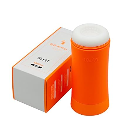 GENMU G's POT Mellow - Solid (Orange) - Reusable Onahole Silicone ...