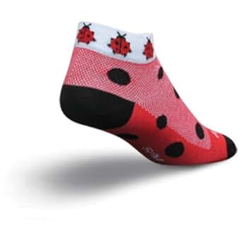 Amazon.com: Sockguy 273100 1in. Ladybug Womens Socks - Red-Black: Clothing