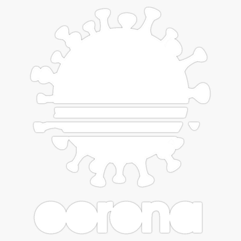 Amazon.com: Corona White Vinyl Bumper Sticker Decal 5": Automotive