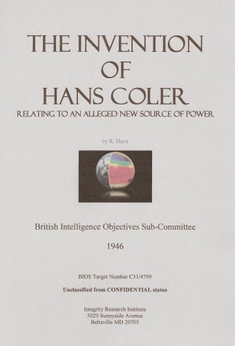 The Invention of Hans Coler, An alleged new Power Source: R. Hurst ...
