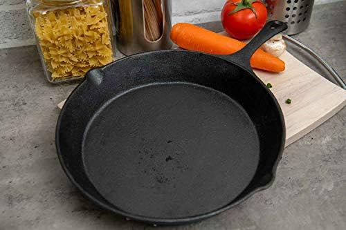 Pan Emirates Ferric Cast Iron Fry Pan, Black - 30 cm price in UAE ...