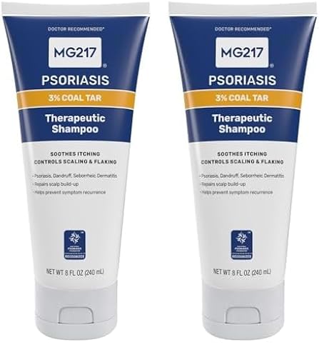 MG217 Psoriasis Shampoo with Coal Tar, Therapeutic Scalp Treatment ...