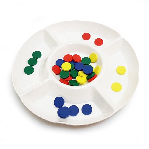 Round 4 Compartment Sorting Tray With Counters | Desertcart Sri Lanka
