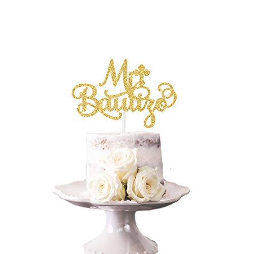 Mi Bautizo Cake Topper Baptism Cake Topper Mi Bautizo God | Desertcart ...
