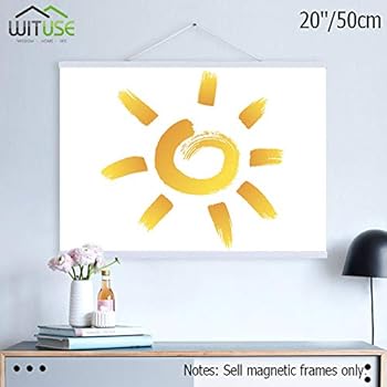 Amazon.com: Magnetic Poster Hanger Frame, 33x24 33x23 33x47 Light Wood ...
