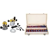 DEWALT DW618PK 12 AMP 2-1/4 HP Plunge- and Fixed-Base Variable-Speed ...