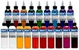 Amazon.com: Intenze Color Tattoo Ink Sets 1 oz (19 Color Tattoo Ink Set ...