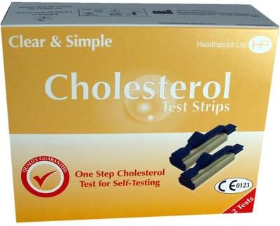 Clear and Simple Cholesterol Test Strip (2 Tests): Amazon.co.uk: Health ...