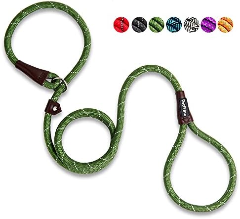 PetiFine Slip Lead Dog Leash, Full Reflective Slip Knot Dog Training ...