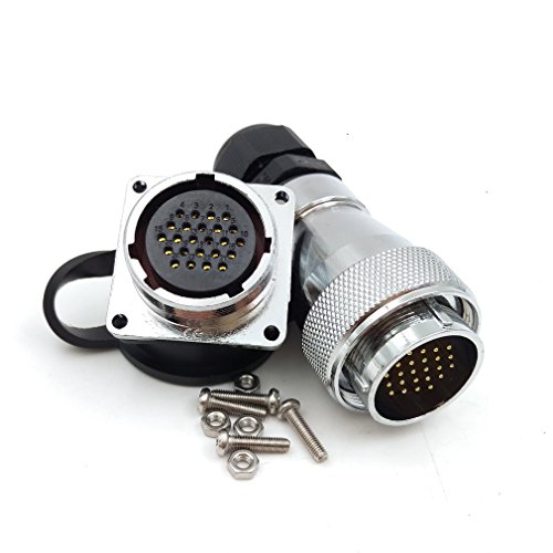 FORTTAR WF28 24 pin Waterproof Connector, IP67 24 Wire Power Cable ...