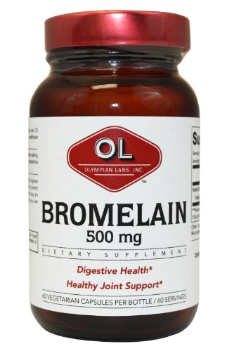 Olympian Labs broméline, 500mg, 2400 GDU / g, 60-Capsules