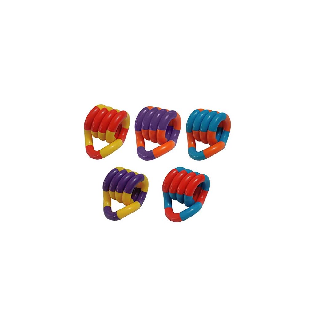 DWTECH 5 Pcs Fidget Twister Hand Toys Textured Original Relax Unzip ...