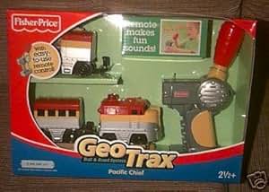 Amazon.com: Fisher-Price GEOTRAX Rail & Road System Pacific Chief: Toys ...