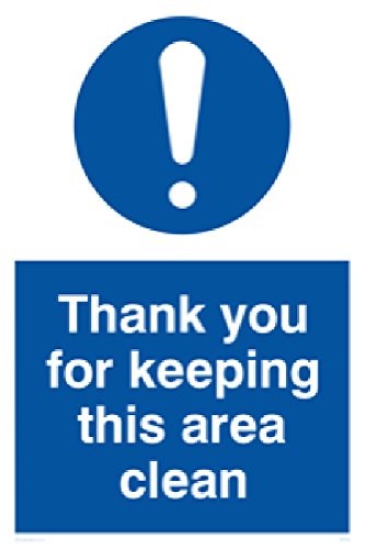 Viking Signs MV5498-A6P-3M”Thank You For Keeping This Area Clean” Sign ...