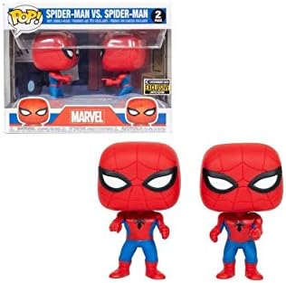 Funko Pop! Marvel: 2 Pack Spider-Man Facing Each Other (Exc), Action ...