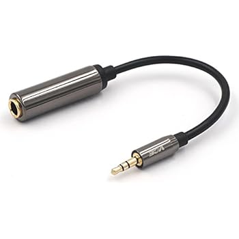 Amazon.com: VCE Gold Plated 3.5mm 1/8 inch Male to 6.35mm 1/4 inch ...