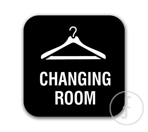 fingerz Changing Room Acrylic Vinyl Reflective Sticker Letters Sign ...