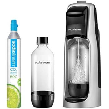 Amazon.com: SodaStream Jet Sparkling Water Maker Starter Kit, Black and Silver: Kitchen & Dining