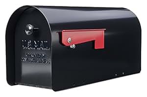 Solar Group TB1B0000 Standard Size Heavy Gauge Steel Mailbox (Black ...