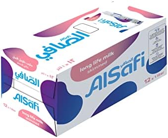 Al-Safi UHT Skimmed Milk, 12 Packs x 1 Litre price in Saudi Arabia ...