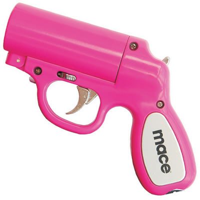 Amazon.com: Pink Mace Pepper Gun - Trigger Activated LED Light ...