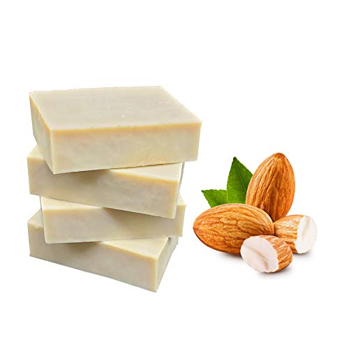 Natural Almond Enhanced Pure Artisan Made Vegan Olive Oil Bar Soap Set ...