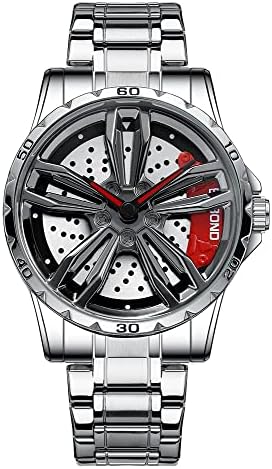 Gosasa Men Racing Watches rotatable Car Rim Wheel hub Design Sports ...