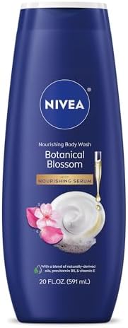 NIVEA Nourishing Botanical Blossom Body Wash with Nourishing Serum ...