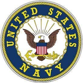 Amazon.com : United States Navy Aluminum Sign Round 12" Inches Navy ...