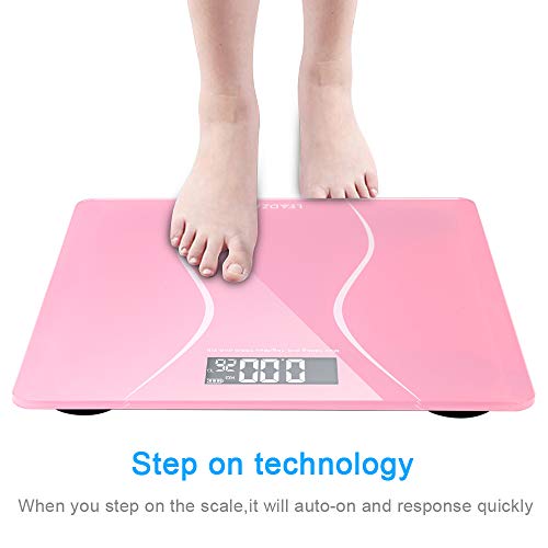 Digital Body Weight Bathroom Scale with Step-On Technology, 400Lb, 6mm ...