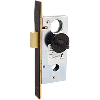 Baldwin 8550 Single Cylinder Mortise Deadlock with 2-1/2" Backset, Oil ...