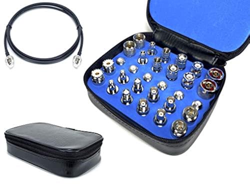 GIZWIZ RF Coaxial Universal Testing Adapter Connector Kit N TNC SMA BNC ...