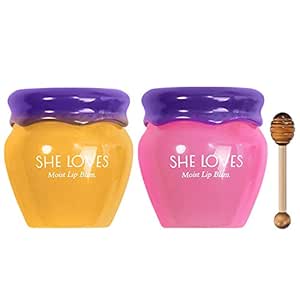 Amazon.com : 2 Pcs She Loves Day & Night Moisturizing Lip Balm, Anti ...