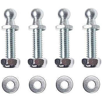 Amazon.com: 10mm Ball Studs with Hardware 5/16-18 Screw Thread 1/2" Long Shank Fits Lift ...