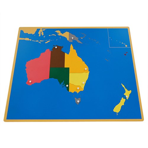 Buy Montessori Australia Puzzle with Labeled and Unlabeled Control s ...