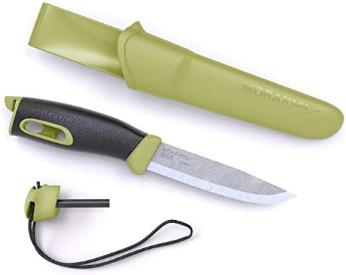 Morakniv Companion Spark Sandvik Stainless Steel Fixed-Blade Knife With ...