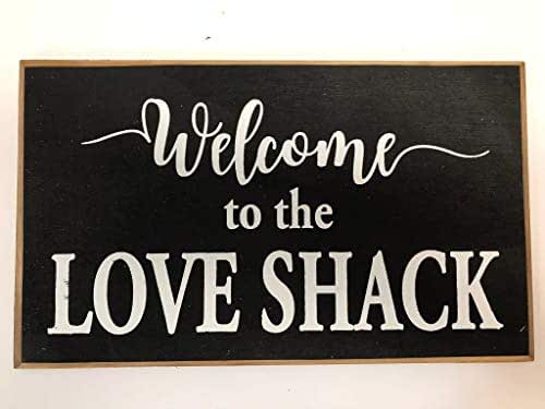 Amazon.com: Welcome To The Love Shack Sign Wood : Handmade Products