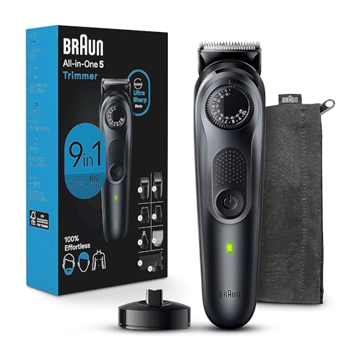 Braun All-in-One Style Kit Series 5 5490, 9-in-1 Trimmer for Men with ...