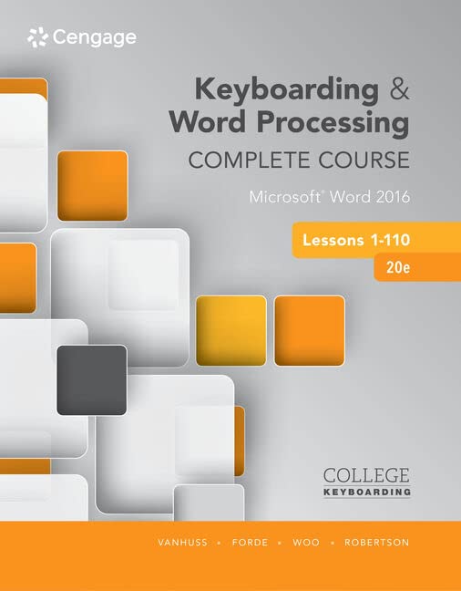 Amazon.com: Keyboarding and Word Processing Complete Course Lessons 1 ...