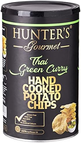 Hunter's Gourmet Hand Cooked Potato Chips, Thai Green Curry, 150 Gm ...
