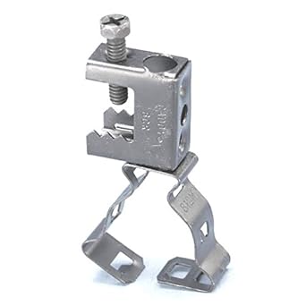 Caddy 812M24 steel 1in flange mount conduit clip Pkg/ 10: Amazon.com ...