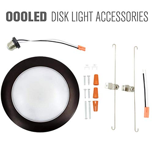 15W 7.5 Inch Dimmable LED Disk Light Flush Mount Recessed Retrofit ...